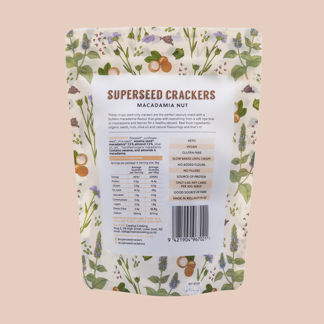 Macadamia Nut Crackers – Superseed Crackers